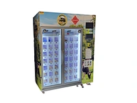 Cheese vending machine with freezer locker and touch screen